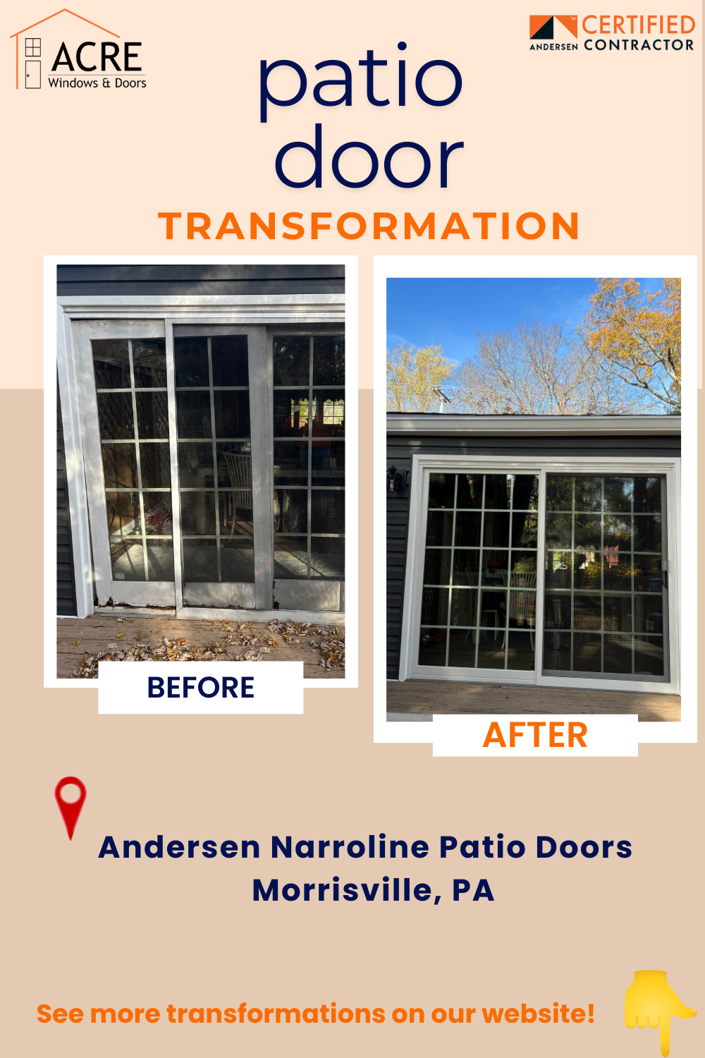 Premium Andersen Replacement Doors at ACRE Windows & Doors